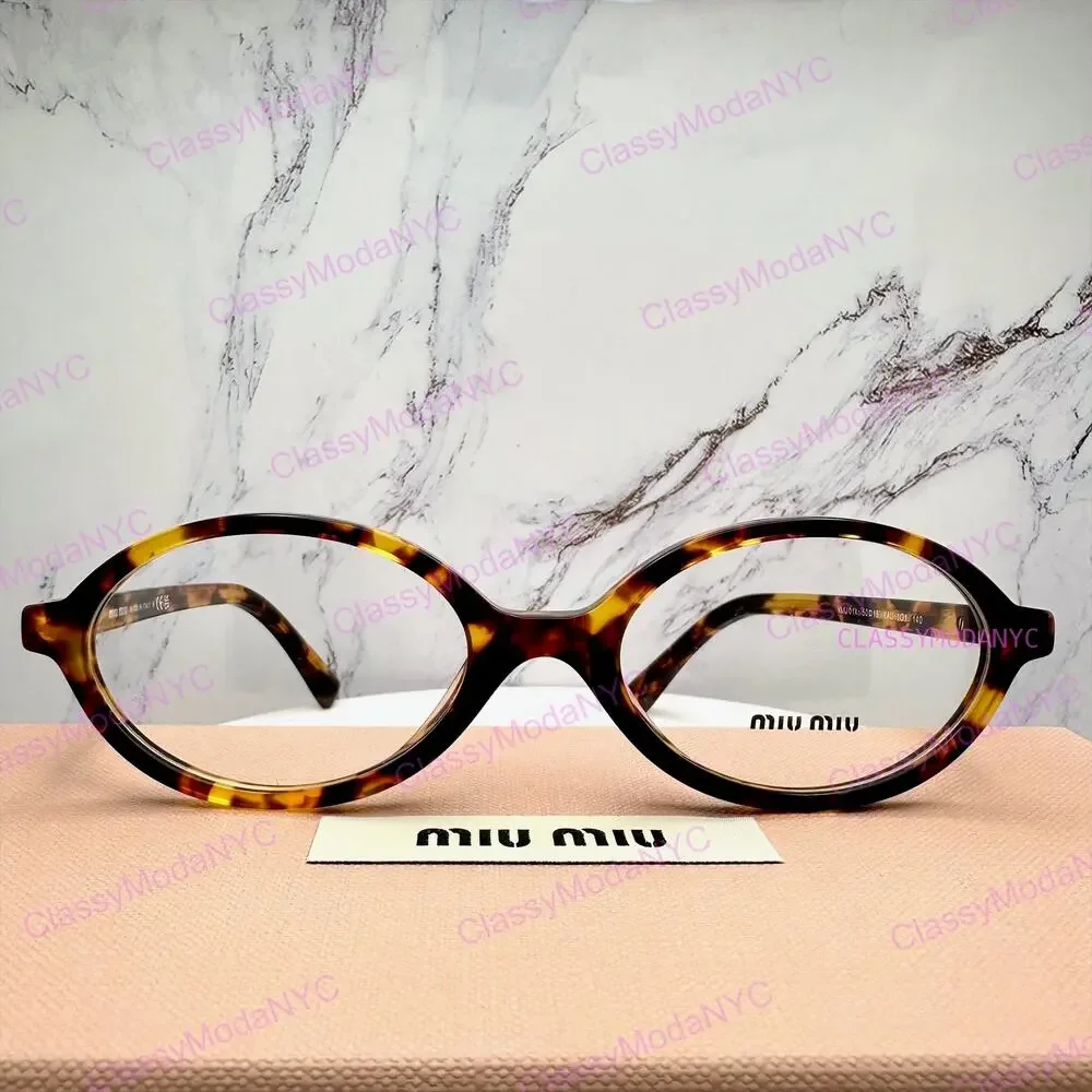 Miu Miu | Accessories | New Miu Miu Womens Eyeglasses Brown Oval Full ...
